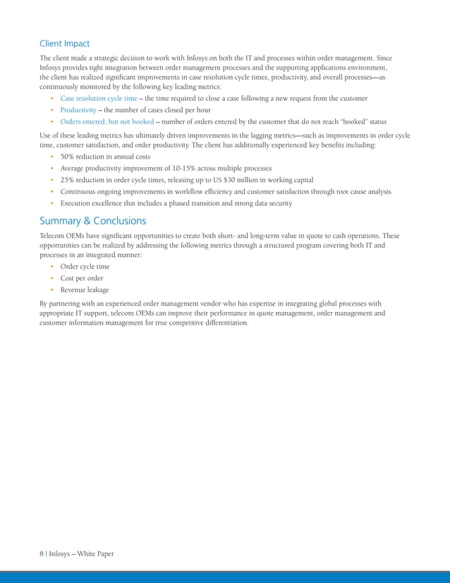 Transforming Quote to Cash cycle in High Tech OEMs | PDF