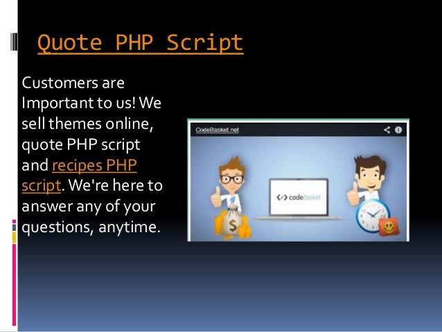 Quote php script