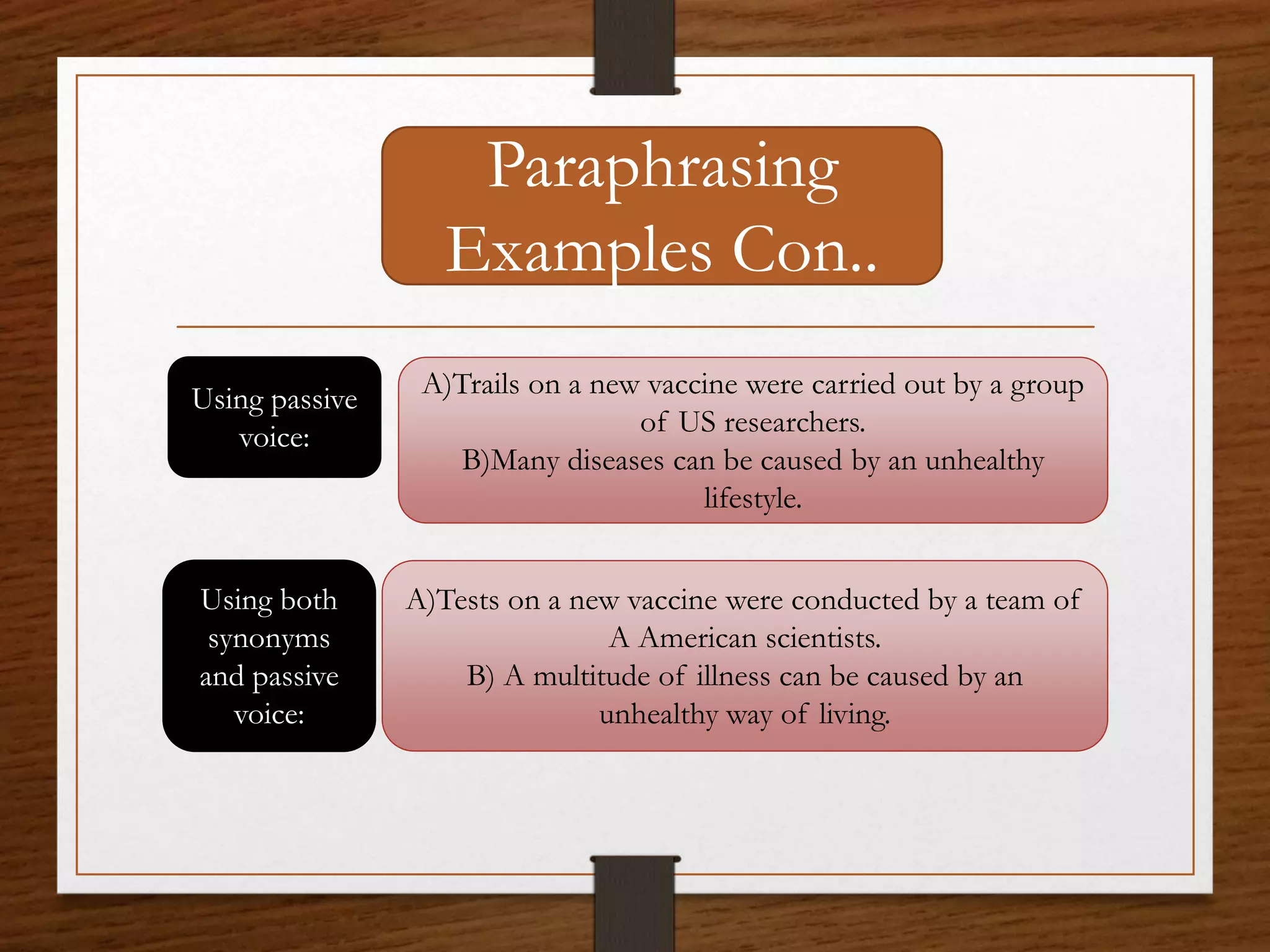 Quotation, paraphrasing and summarizing | PPT