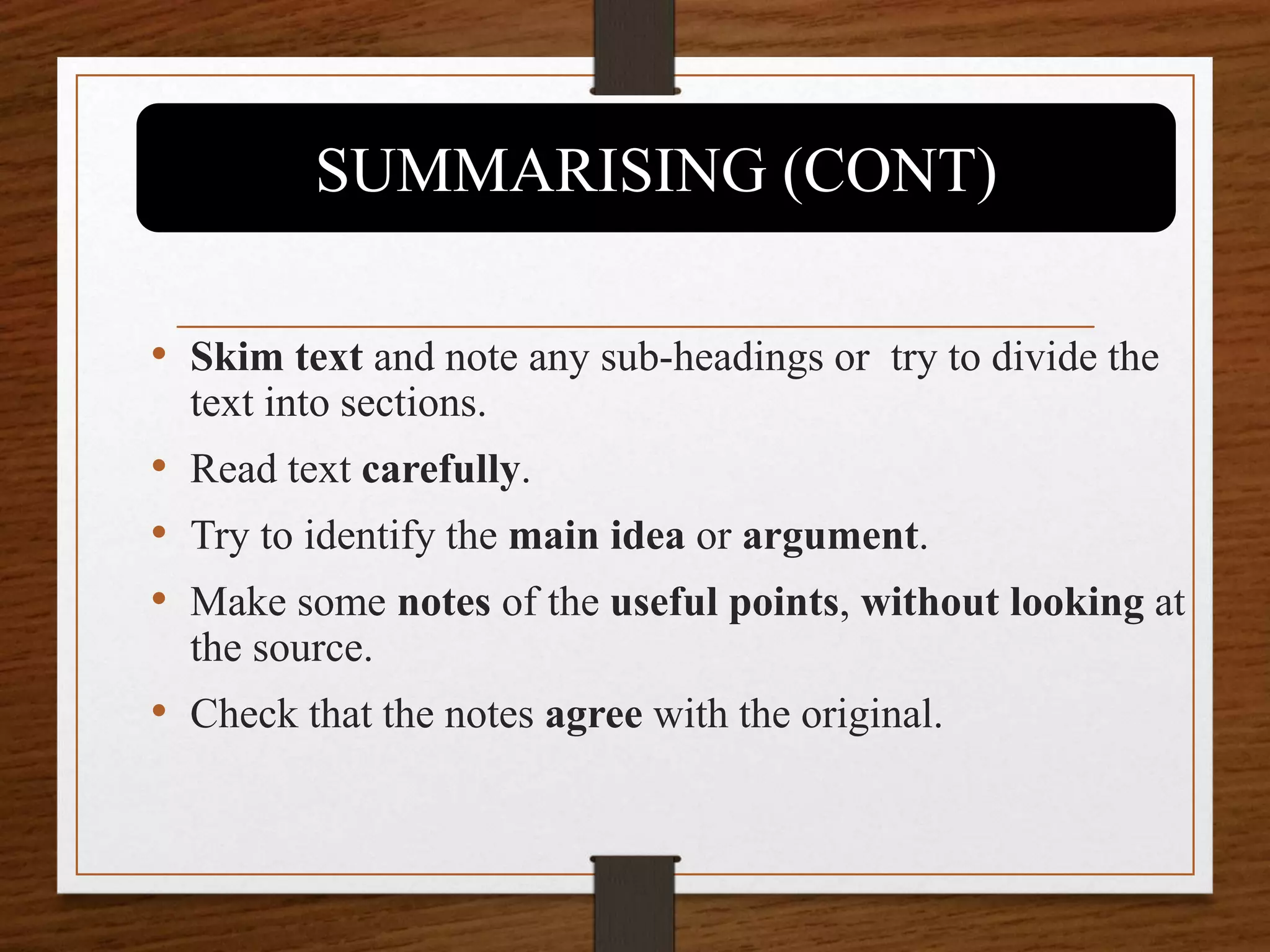 Quotation, paraphrasing and summarizing | PPT