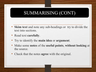 Quotation, paraphrasing and summarizing | PPT