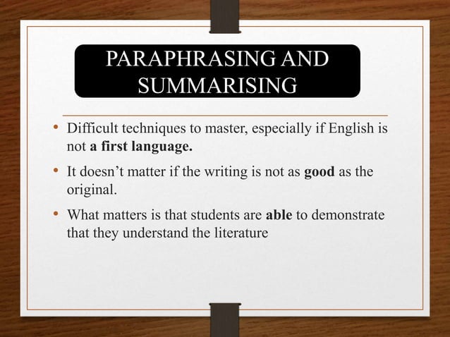 Quotation, paraphrasing and summarizing | PPT | Freelance Writing ...