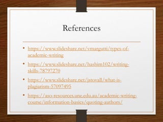 Quotation, paraphrasing and summarizing | PPT