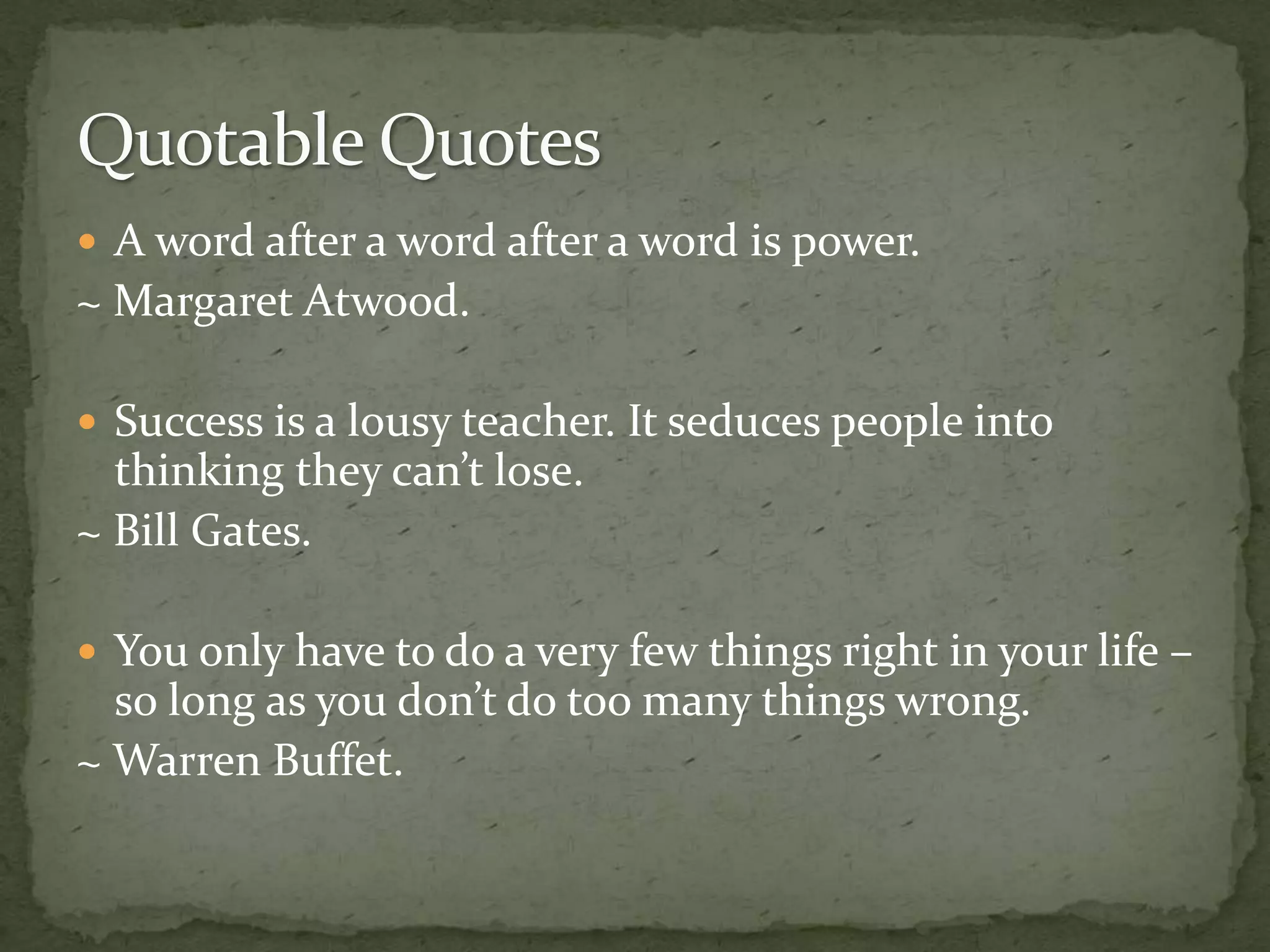 Quotable Quotes | PPT