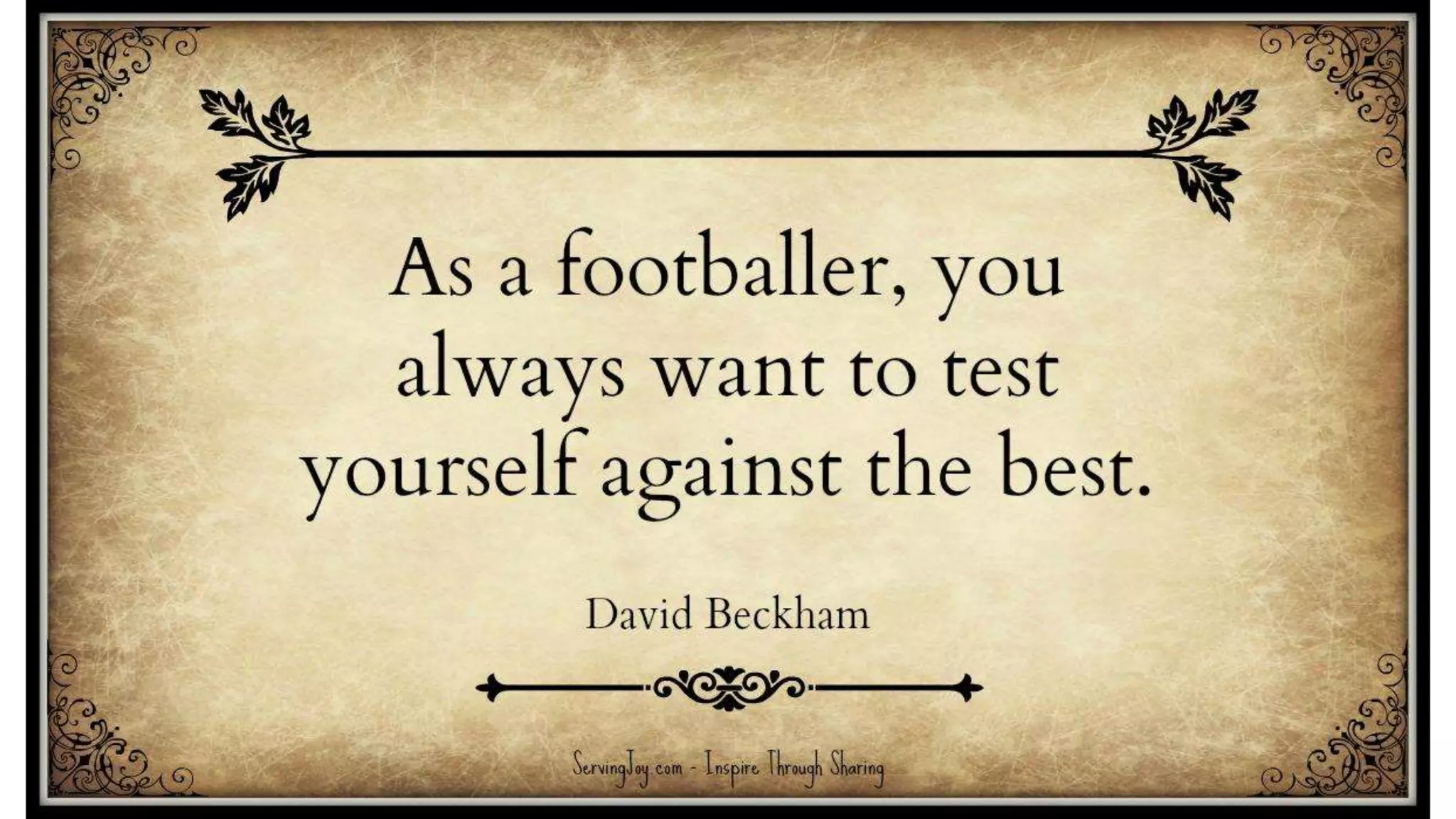 David Beckham Image Quotes | PPTX