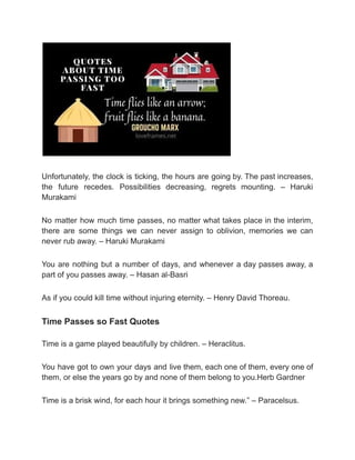 Quotes About Time Passing Too Fast