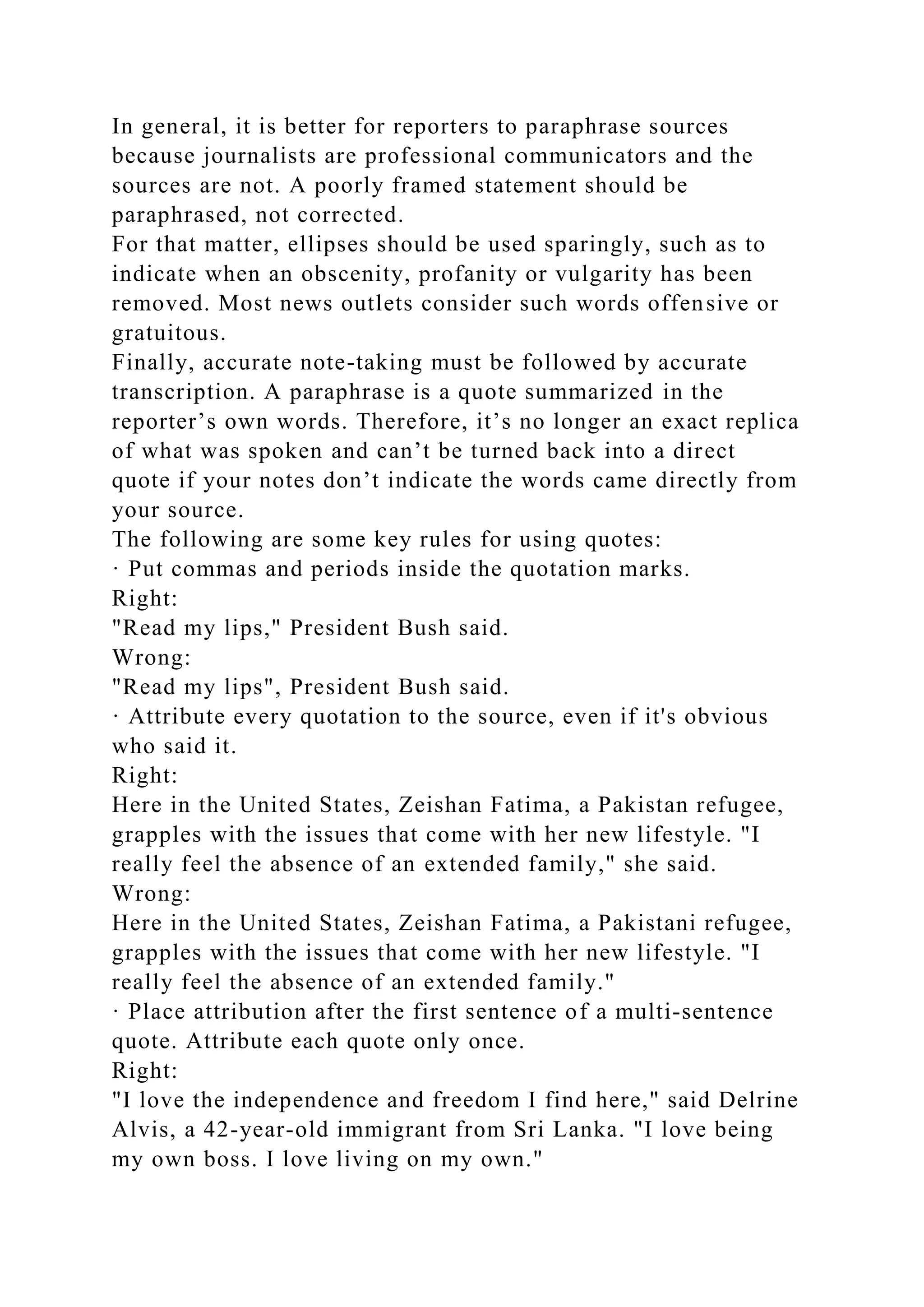 Quotes and Attributions3Use the quotes and attribution rules in .docx