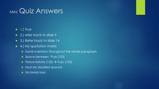 Quotes and mla format 2 | PPT