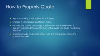 Quotes and mla format 2 | PPT