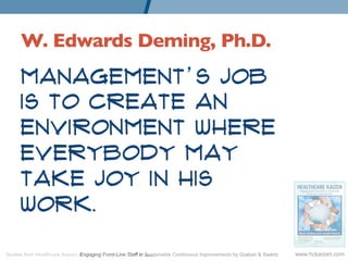 Quotes from Healthcare Kaizen | PDF