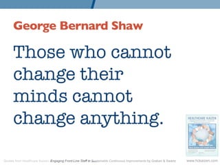 Quotes from Healthcare Kaizen | PDF