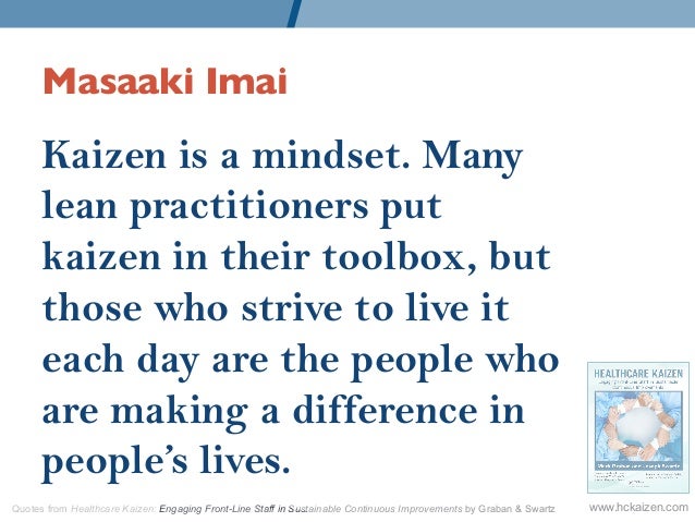 Kaizen Event Quotes