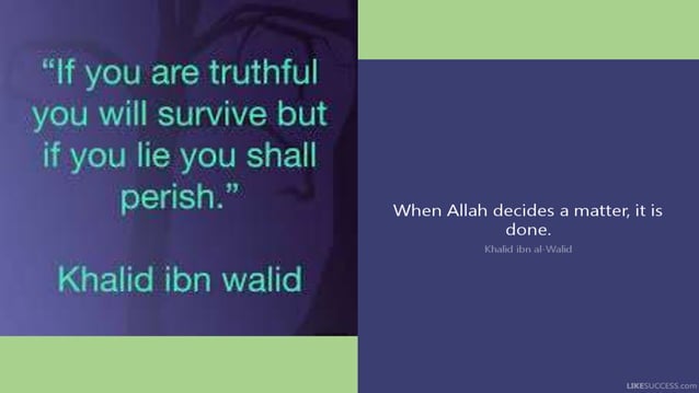 KHALID AL WALID - GREATEST WARRIOR EVER | PPTX