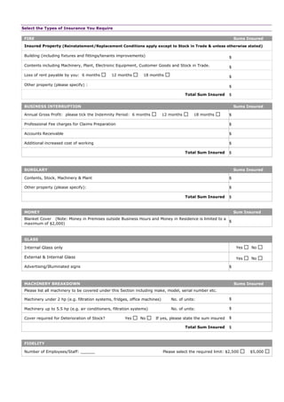 SalonCover Insurance, Quote Slip | PDF