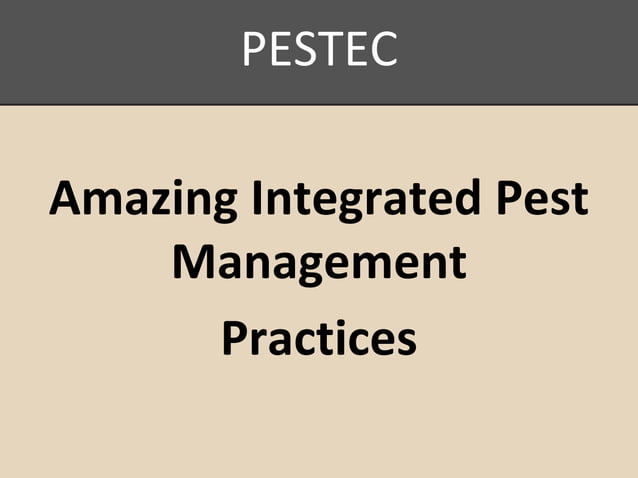 Quotes of Pestec IPM | PPT