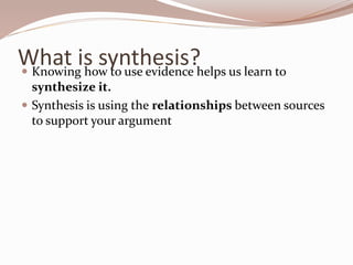 Quotes paraphrases and synthesis | PPT