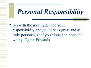 Quotes Personal Responsibility | PPT