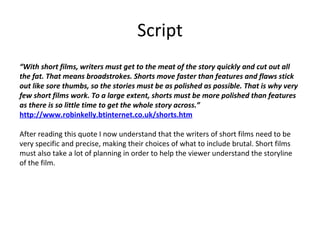 Script Development & The Commissioning Process | PPT