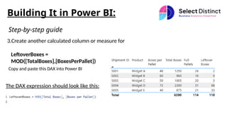 QUOTIENT and MOD in Power BI to simplify calculation of whole and part ...