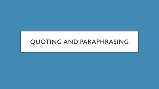 Quoting and Parphrasing(English)865.pptx