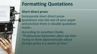 Guide to Quoting and Paraphrasing | PPTX