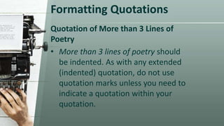 Guide to Quoting and Paraphrasing | PPTX