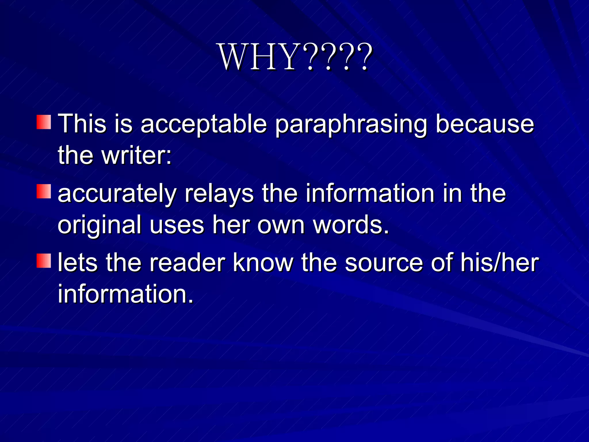 Quoting, Paraphrasing And Summarizing | PPT | Resume Writing and Advice ...