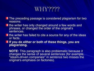 Quoting, Paraphrasing And Summarizing | PPT