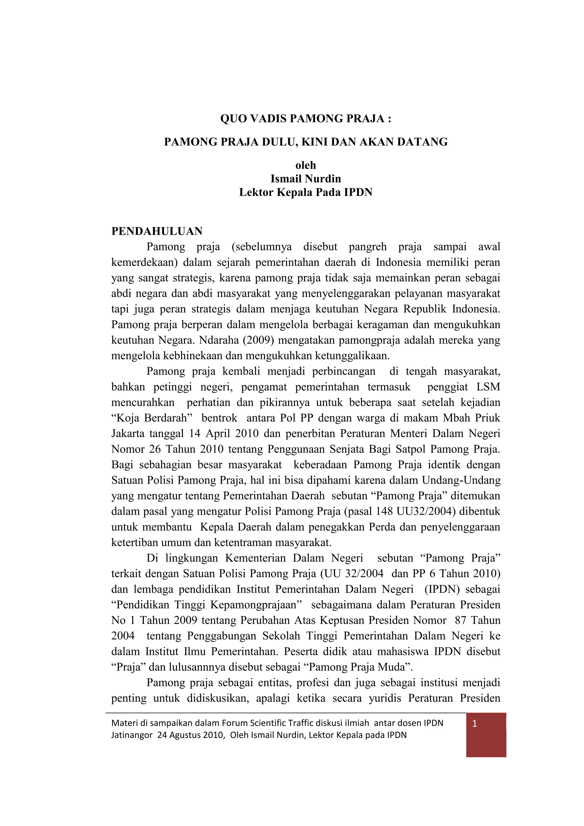 Quovadispamongpraja | PDF