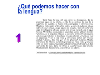 Qué podemos hacer con la lengua | PPT