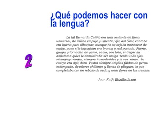 Qué podemos hacer con la lengua | PPT