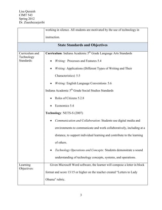 Assure Model Lesson Plan Sample