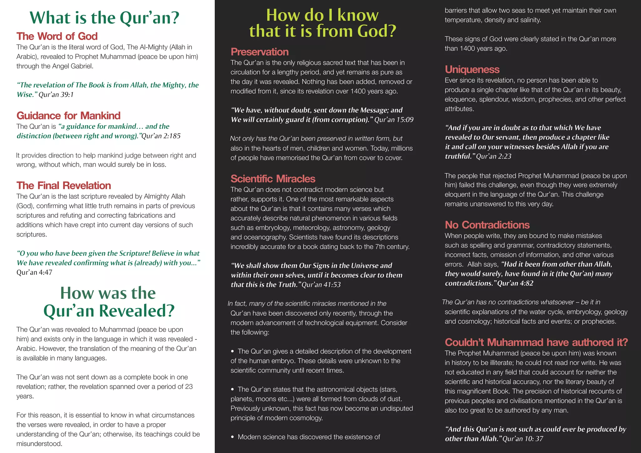 Quran - The Final Revelation | PDF | Islam | Religion & Spirituality