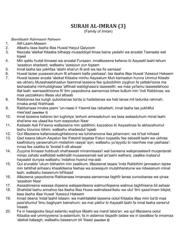 Quran transliteration | PDF | Islam | Religion & Spirituality