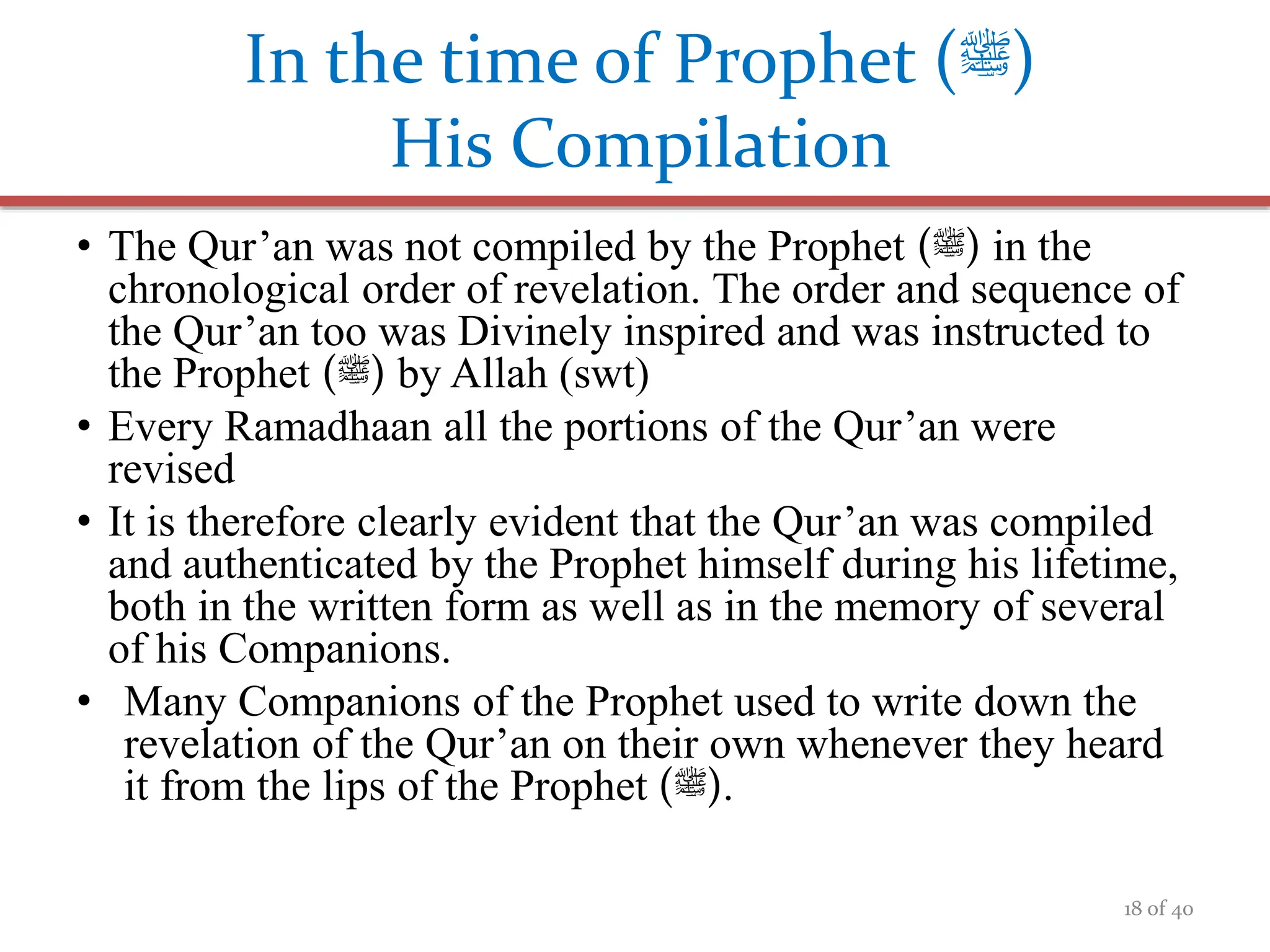 Quran and Its Compilation - 5.pptx