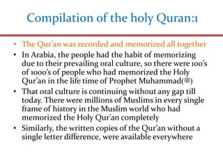 Quran and Its Compilation - 5.pptx