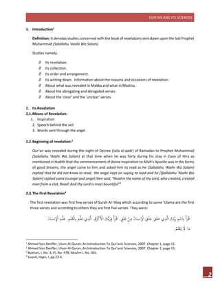 Quran and its sciences (docx.) | DOCX