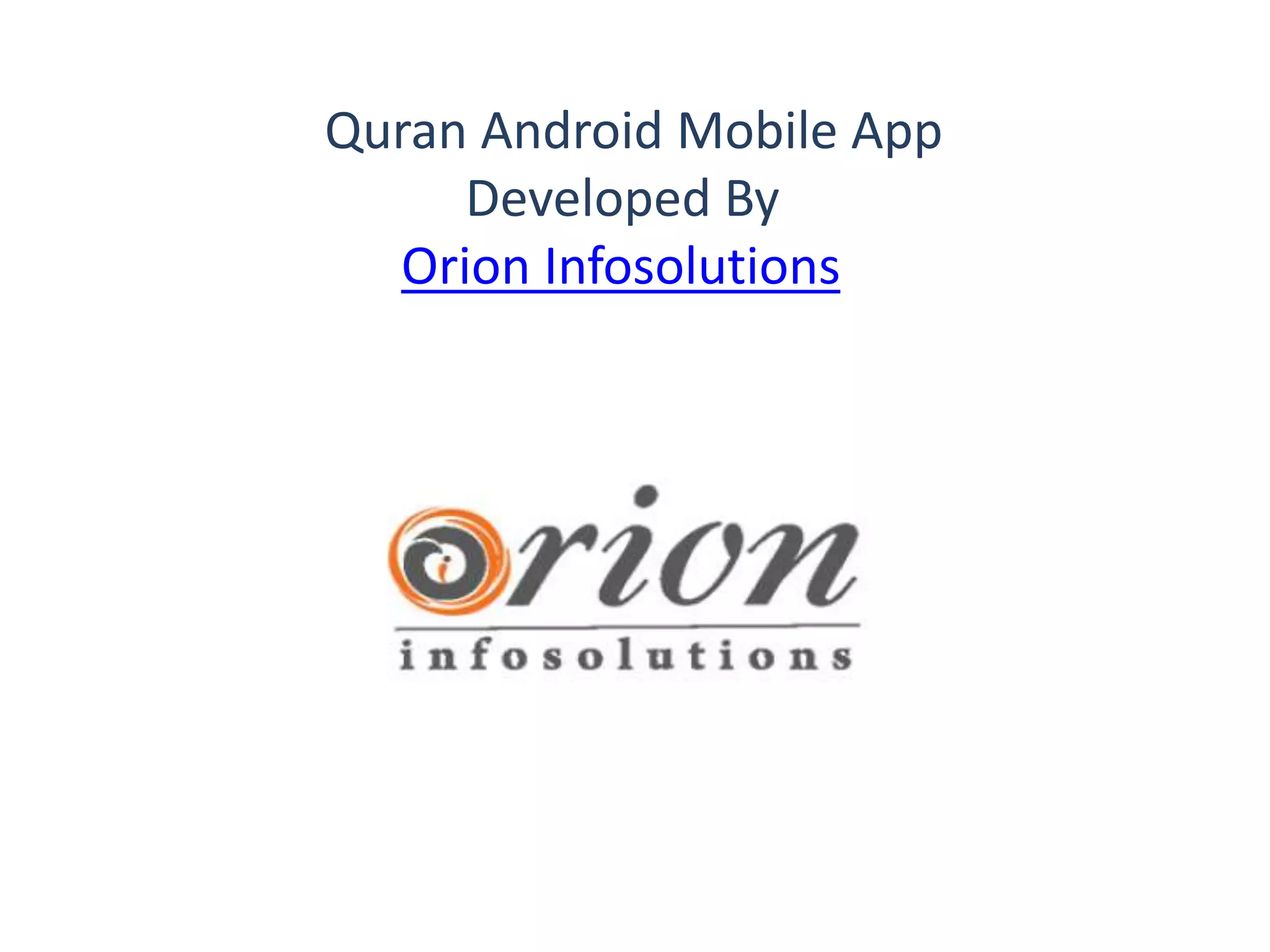 Quran Android Mobile App | PPTX