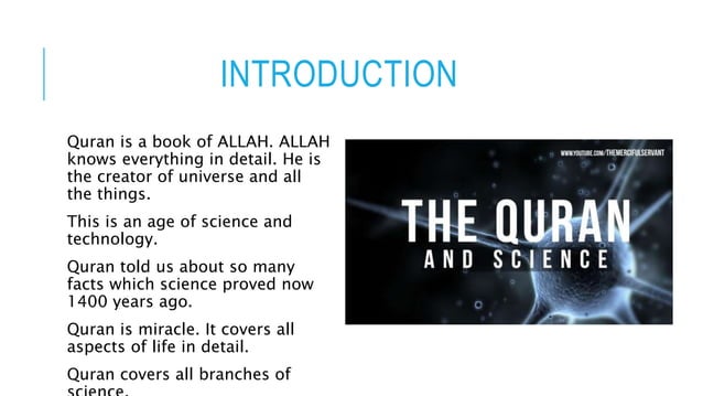 Quran and science | PPTX | Islam | Religion & Spirituality