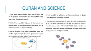 Quran and science | PPTX