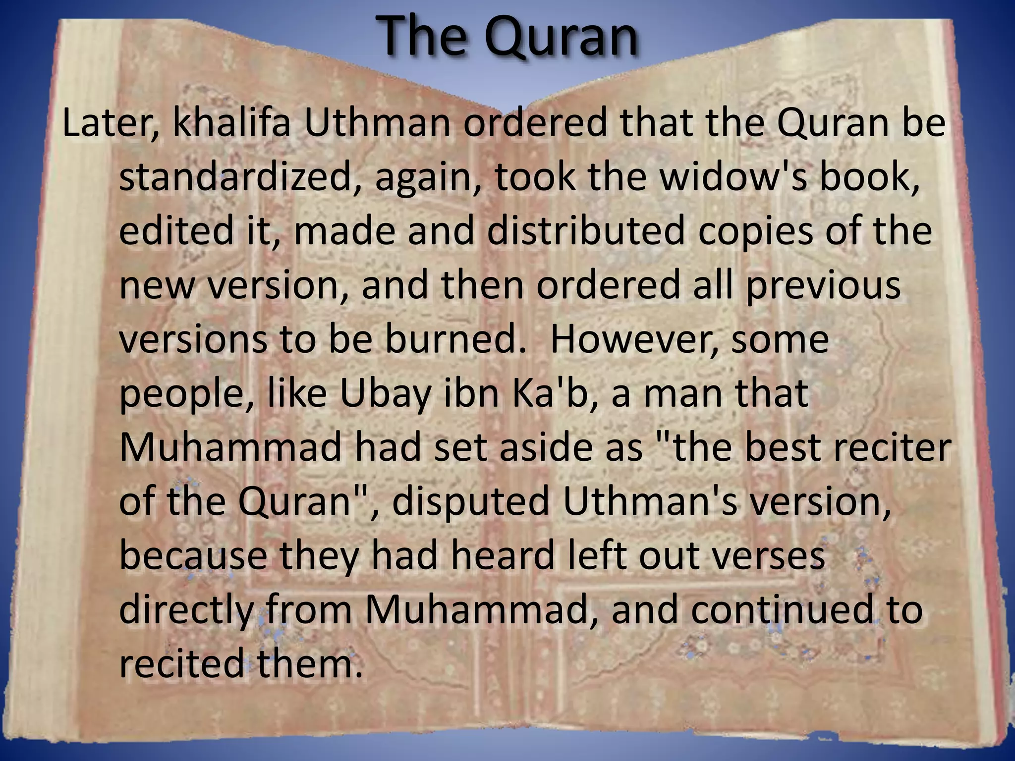 The Quran and the Holy Bible Compared - Lesson 01 | PPTX