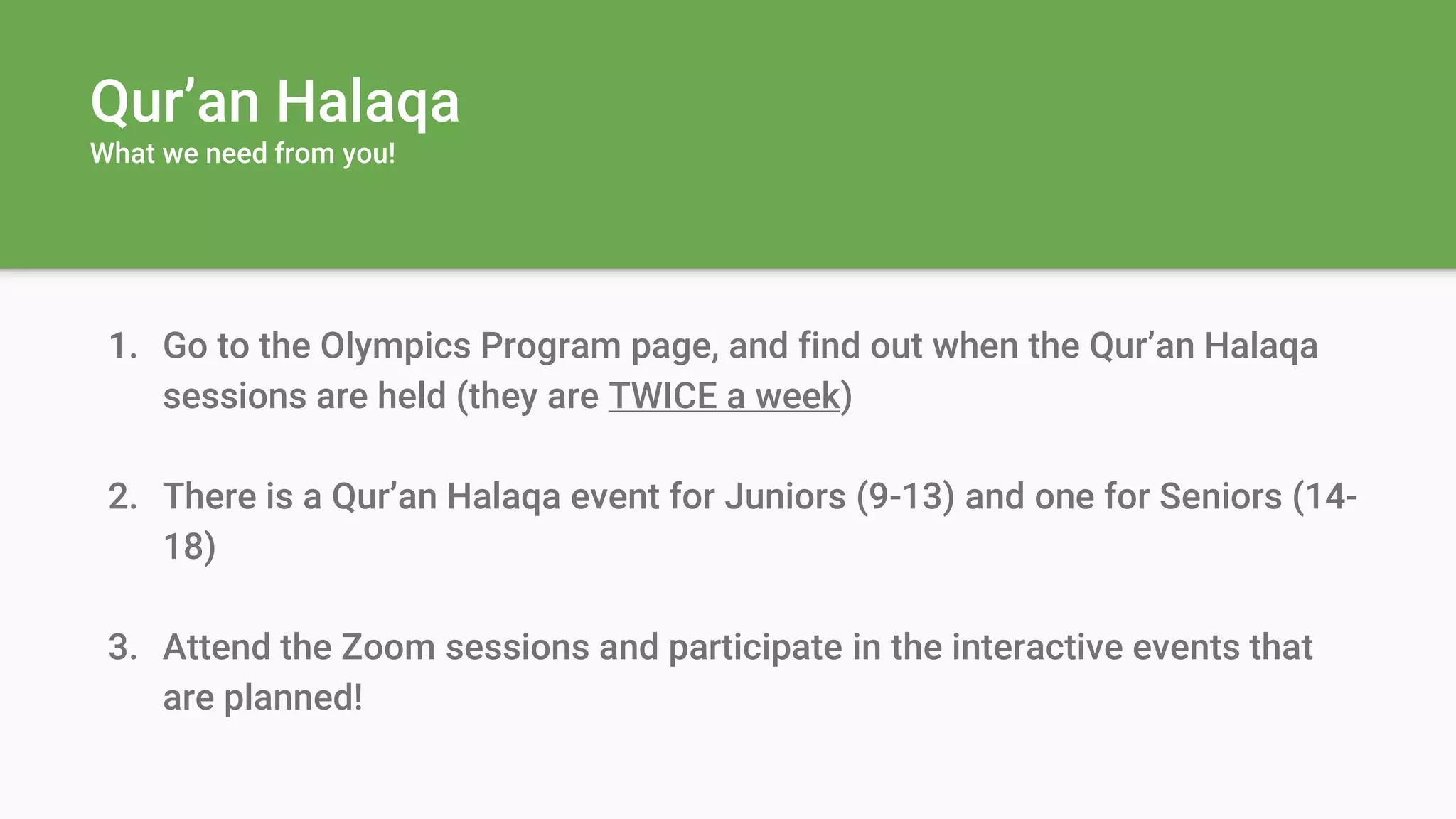 Qur'an halaqa | PPT