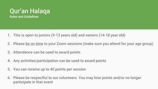 Qur'an halaqa | PPT