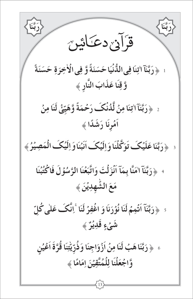 Qurani Masnoon duain - Dr. farhat hashmi | PDF