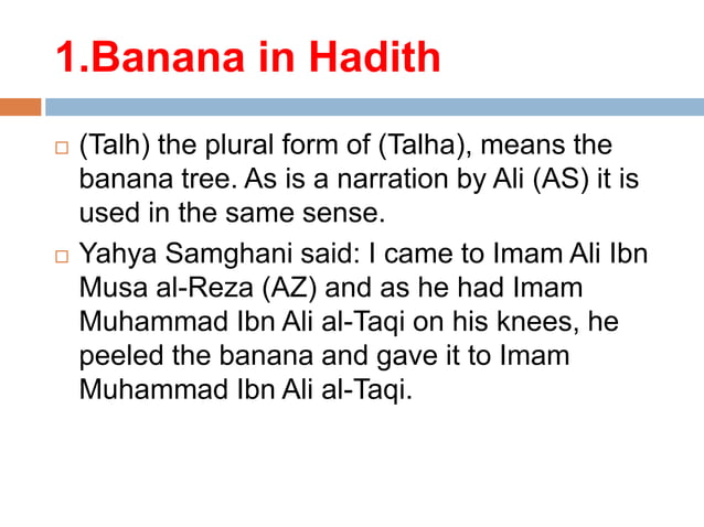 Quranic plants and hadith By Allah Dad Khan | PPT