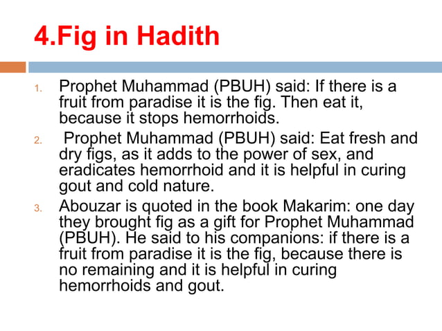 Quranic plants and hadith By Allah Dad Khan | PPT