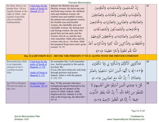 Qur'an Memorization Plan - One Ayah Per Day | PDF