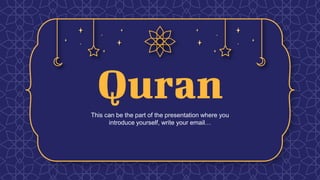Quran Power Point Design Slide yang bagus | PPTX