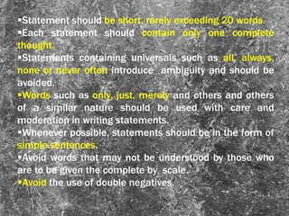 ATTITUDE MEASUREMENT SCALES-PSYCHOLOGY | PPT