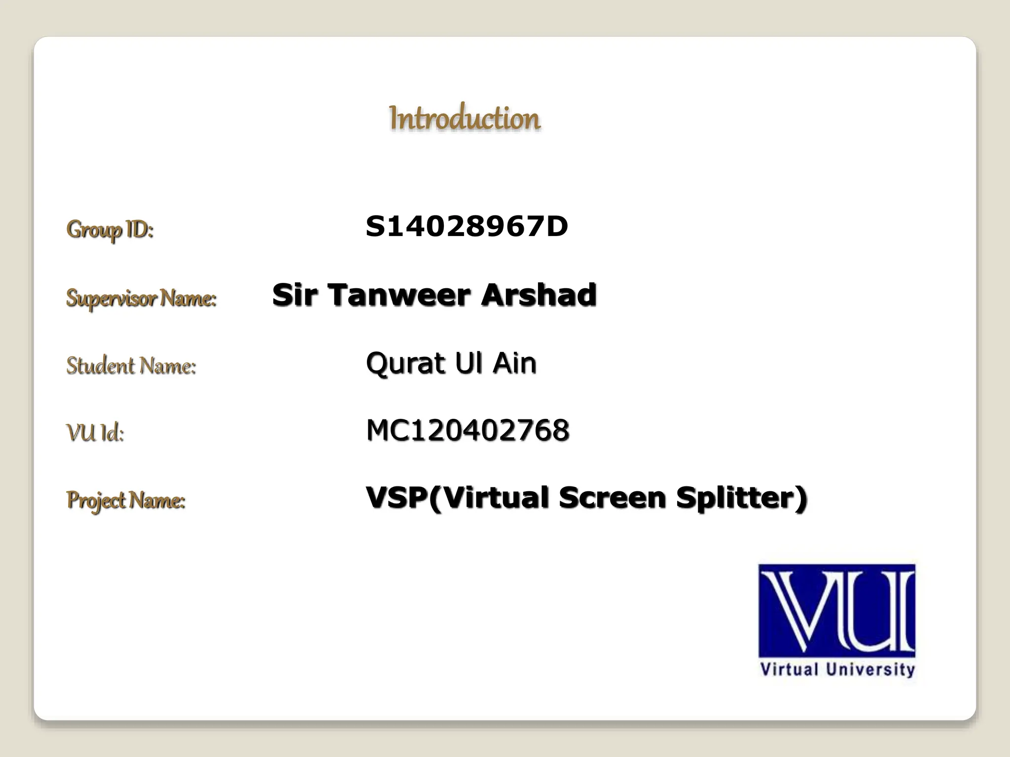 Qurat Ul Ain (MC120402768) Final Presentation.ppt